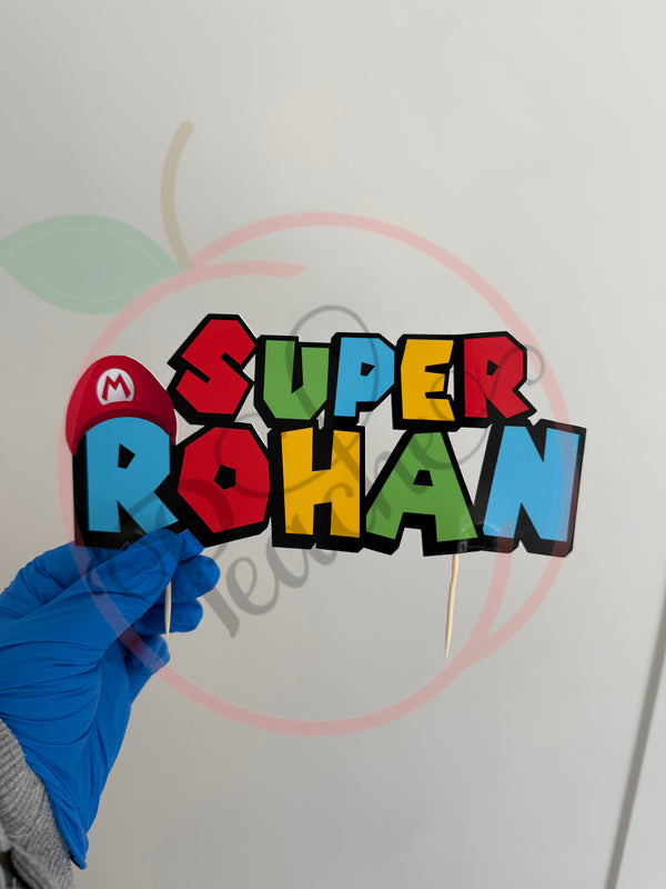 Custom Double Sided Cake Topper - Peache.ca
